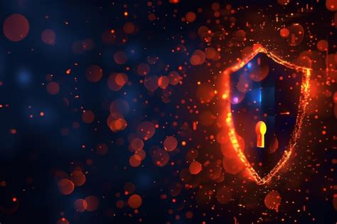 Premium Photo Cybersecurity Shield With Lock Icon Representing Digital Protection And Data