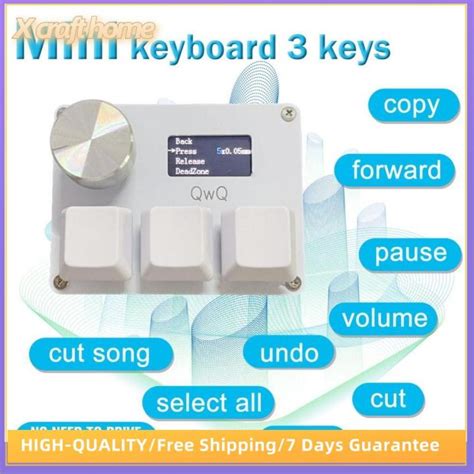 X Craft Home 3 Keys Programming Custom Macro Hall Switches Caxis Red