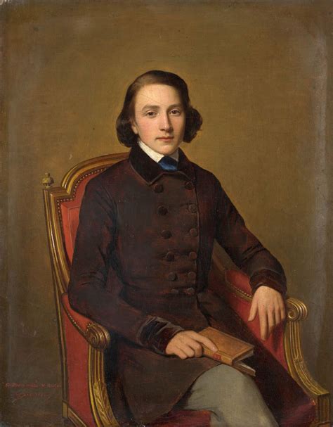Portrait De François Victor Hugo 1828 1873 Vers 1840