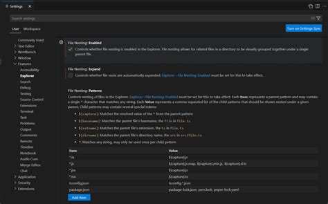 Cómo anidar archivos en Visual Studio Code Angular Frontenders