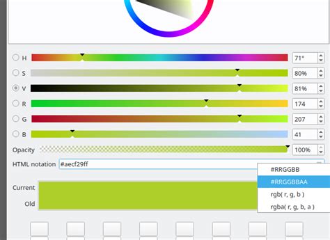 Incoherence Betwwen Data Defined And Color Picker Hexadecimal Color