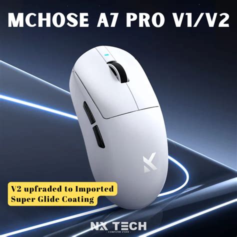 Mchose A7 Pro V1 And V2 Lightweight Wireless Gaming Mouse Shopee Malaysia