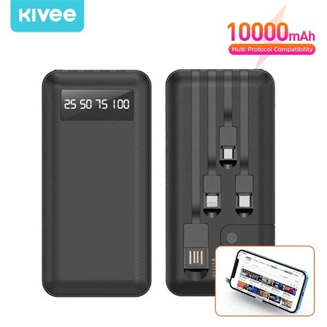 Jual Hot Kivee Powerbank Mah Fast Charging Murah Mini Lcd With Kabel Data Garansi Tahun