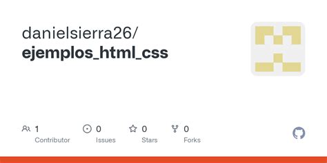 Github Danielsierra26 Ejemplos Html Css