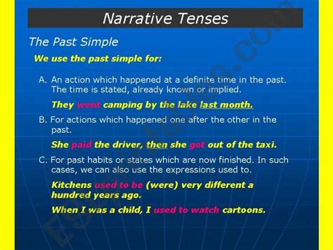 Narrative Tenses