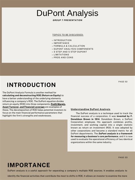 Dupont Analysis Report Pdf Return On Equity Leverage Finance