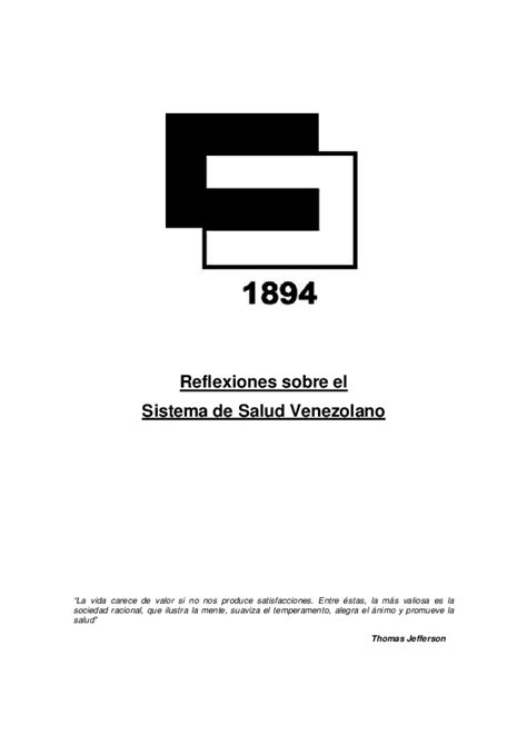 Pdf Reflexiones Sobre El Sistema De Salud Venezolano