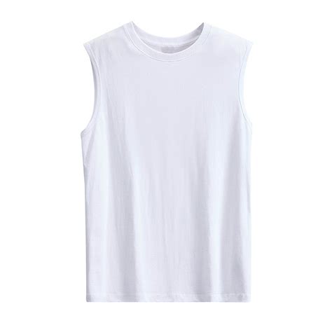 Fatyb Mens Cotton Tank Tops Summer Sleeveless Casual T Shirts For Men