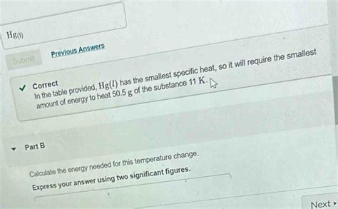 solved hg l submit previous answers correct hg l has the smallest
