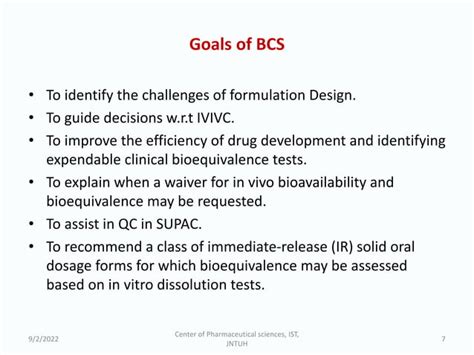 Bcs Guideline For Solubility And Dissolutionpptx