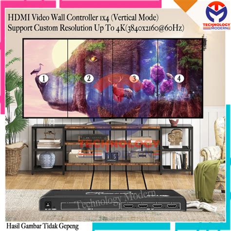 Jual K HDMI Video Wall Controller X TV Vertical Mode X Hz Jakarta Pusat