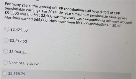 Solved For Many Years The Amount Of Cpp Contributions Had