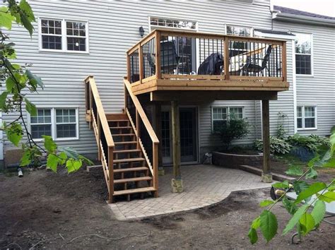 Lovely Second Story Deck Ideas Building A Deck Porch Design Backyard Patio