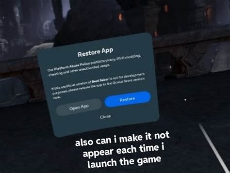 I Just Modded Beat Saber For Custom Songs With Bmbf And I Get This Pop