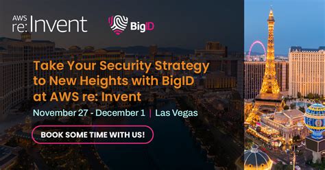 join bigid at aws re invent 2023 discover manage and protect your