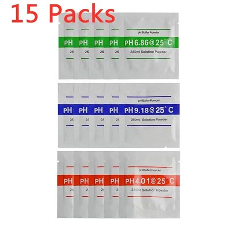 Ph Buffer Powder Calibration Solution 15 Packs For Laboratory Use