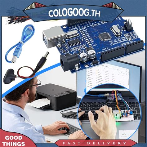 Cologth ชุดพื้นฐาน Diy พร้อมโมดูลเซ็นเซอร์ Led Breadboard สําหรับ Arduino Uno R3 Shopee