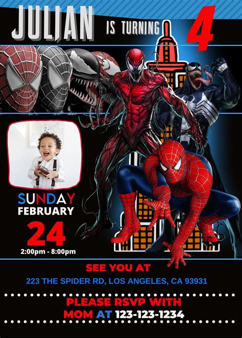 Coloring Pages Spiderman Printable Invitation 2025
