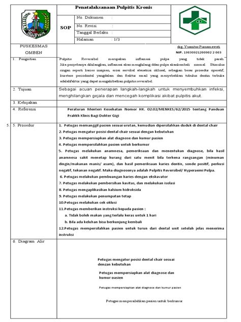 Penatalaksanaan Pulpitis Kronis Pdf