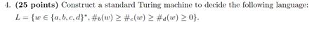 solved construct a standard turing machine to decide the