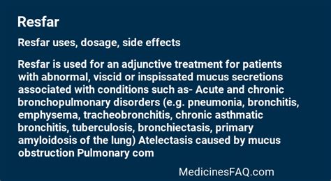 Resfar Uses Dosage Side Effects Food Interaction And Faq