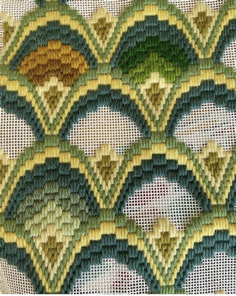Colorful Bargello Needlepoint Stitch