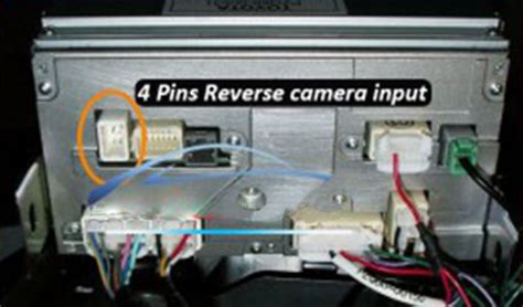4 Pin Male Connector Radio Back Up Reverse Camera Vicedeal