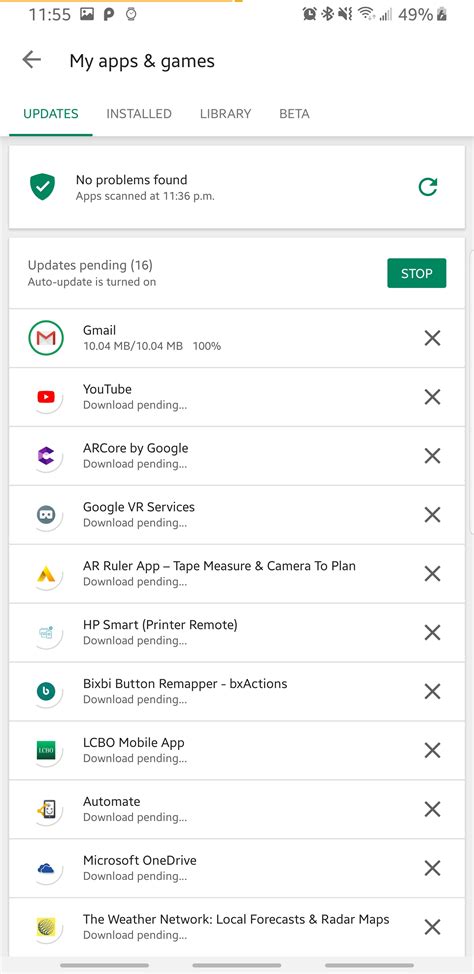 can t install anything after update r galaxys9