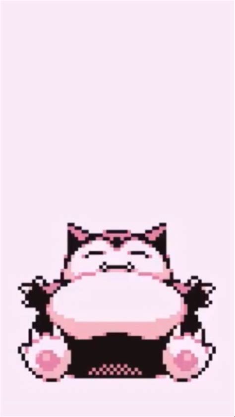 Snorlax Crystal Pretty Wallpapers Snorlax Pink