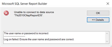 Sql Server TFS Can T Create Data Set In New Report From Remote Machine Stack Overflow