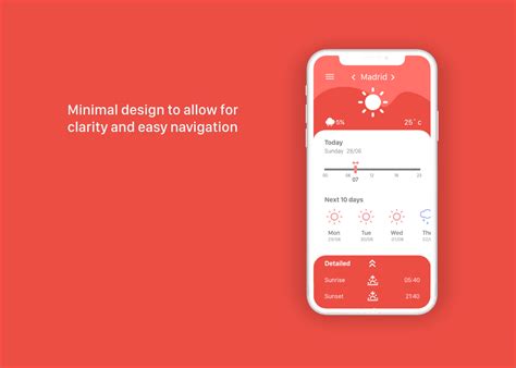 Simple Weather App Behance