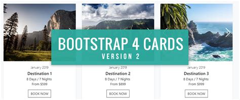 Bootstrap 4 Cards Version 2 Coming This Week Dmxzonecom