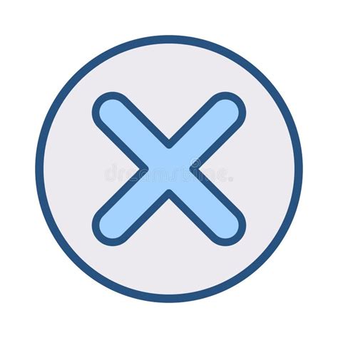 Cancel Cross Icon Stock Vector Illustration Of Cross 292066934