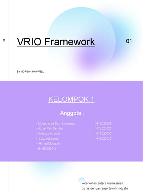 Analisis Vrio Framework Pdf