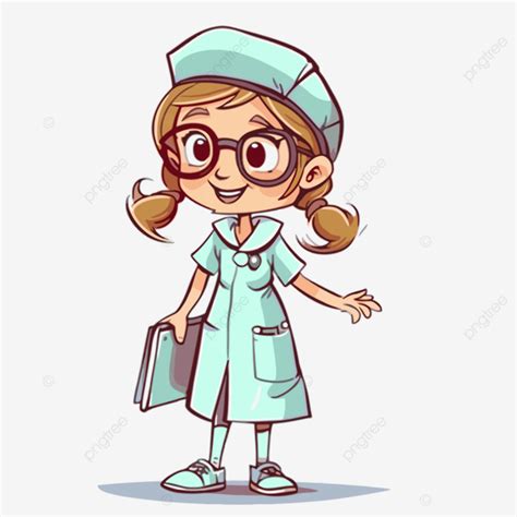 재미있는 간호사 벡터 만화 스타일 만화 간호사 여자 상표 클립 아트 Png 일러스트 및 벡터 에 대한 무료 다운로드 Pngtree