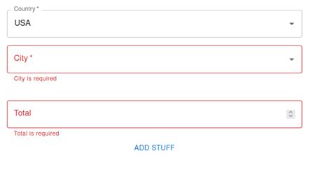 custom required for simple selectelement multiselectelement on