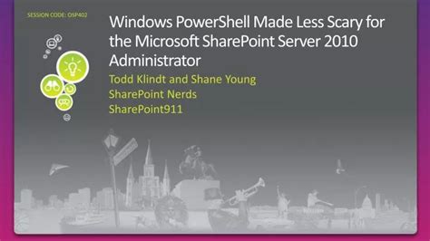 ppt windows powershell made less scary for the microsoft sharepoint
