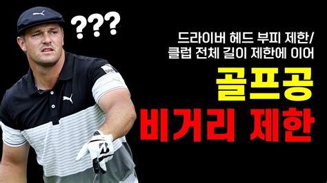 골프공 비거리 제한 기준점 수십년만의 변경 필 미켈슨 브라이슨 디섐보와 같은 장타자들의 격한 반대 골프소식ep007 Youtube