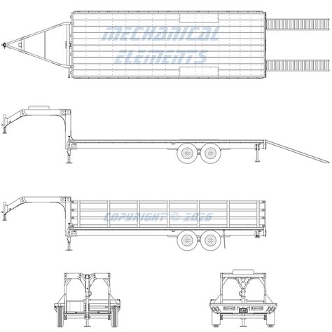 Gooseneck Trailer Deck Over Plans 24 13k Lbs Options