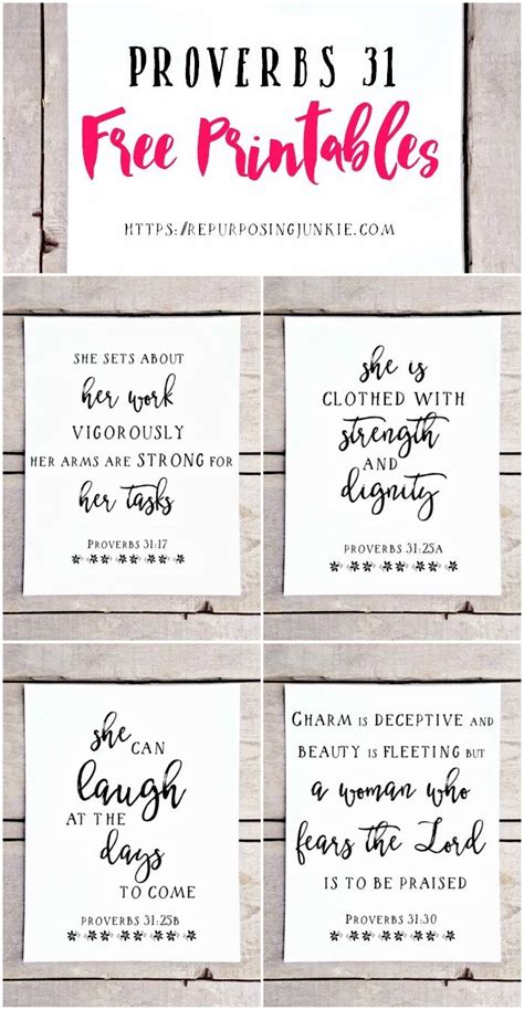 Proverbs 31 Free Printable All Free Printables