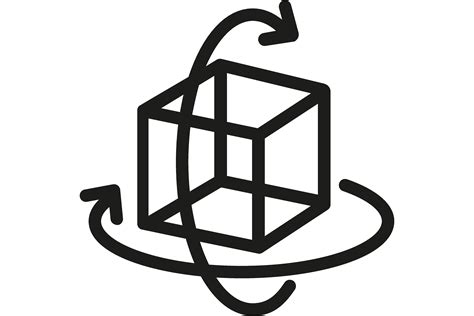 icon of virtual three dimensional cube graphic by pch vector · creative fabrica