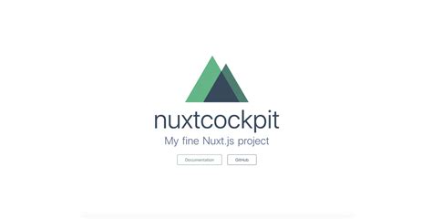 building a visual website with nuxt js and cockpit cms — part 1 intro