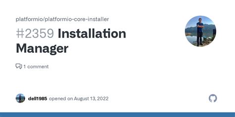 Installation Manager · Issue 2359 · Platformio Platformio Core Installer · Github