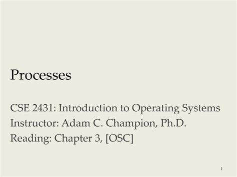 PPT Introduction To Processes In Operating Systems PowerPoint Presentation ID