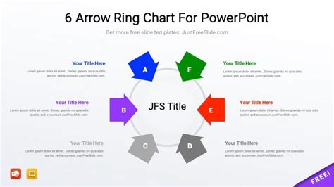 Ring Arrows Flow Chart For PowerPoint Just Free Slide