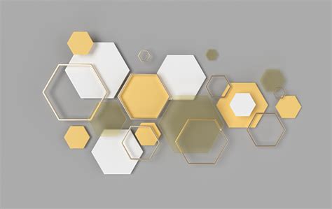 육각형 추상적 배경 필드 효과의 깊이 육각형이 있는 현대식 셀룰러 벌집 3d 패널 세라믹 콘크리트 유리 타일 3d 벽 텍스처 인테리어 벽지 디자인에 대한 기하학적 배경 0