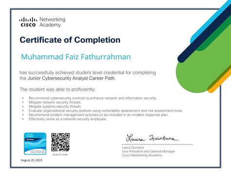 Muhammad Faiz Fathurrahman On Linkedin Cisco Blueteam Cybersecurity