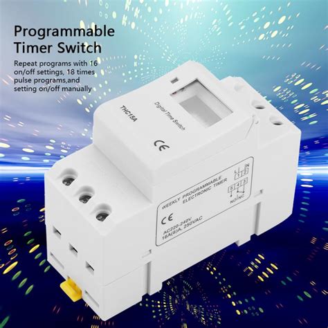 7 Days Programmable Digital Timer Switch Relay Con Vicedeal