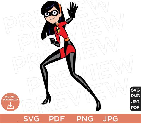 Violet Parr The Incredibles Svg Disneyland Ears Clipart Etsy Ireland Porn Sex Picture