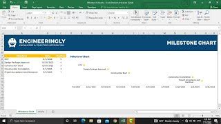 Dynamic Planned Vs Actual Gantt Chart Using Stacked Bar Charts In Ms Excel Engineeringly Mp